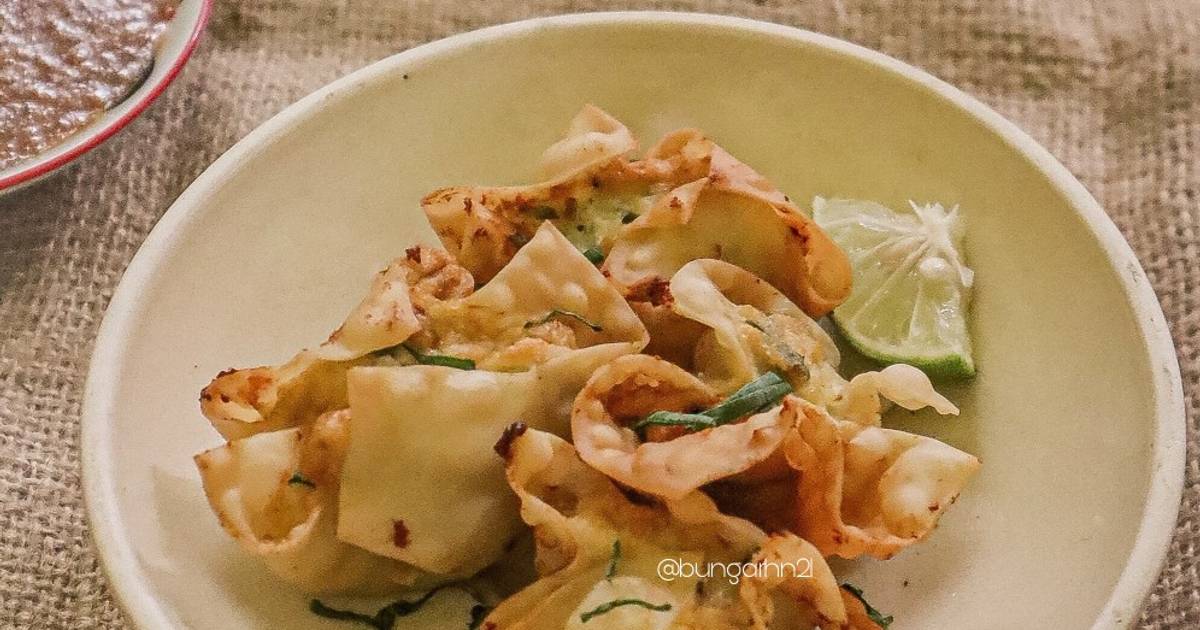 Resep Pangsit Tahu Goreng Plus Ayam oleh Bungarhn21 - Cookpad