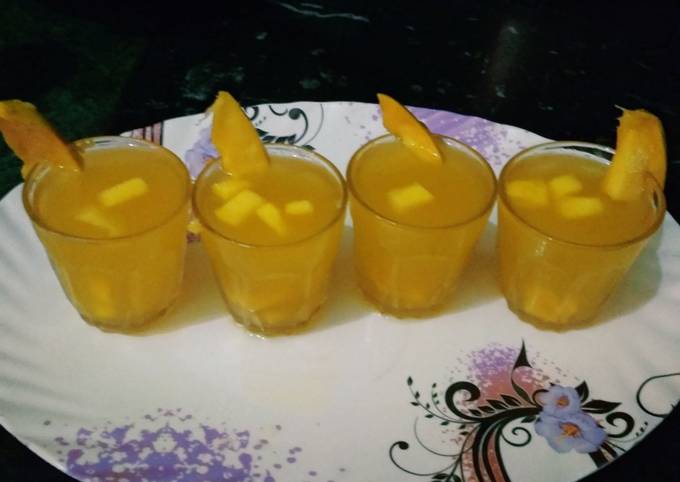 Mango Punch Recipe by Mekhla Rashmi - Cookpad