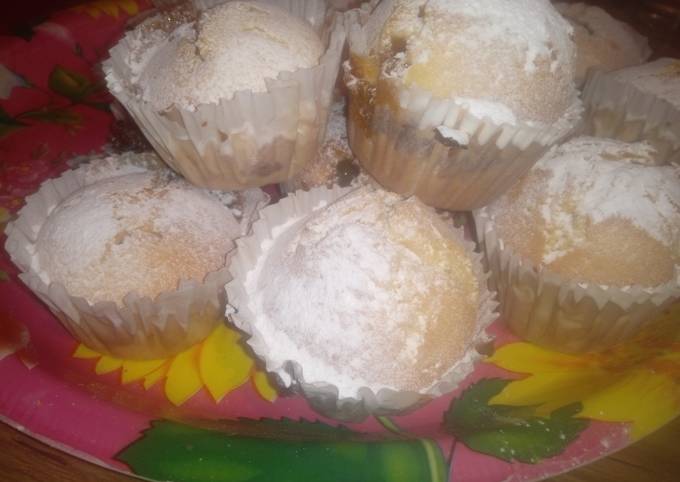 Muffin relleno de dulce de batata con dulce de leche Receta de Mabel ...