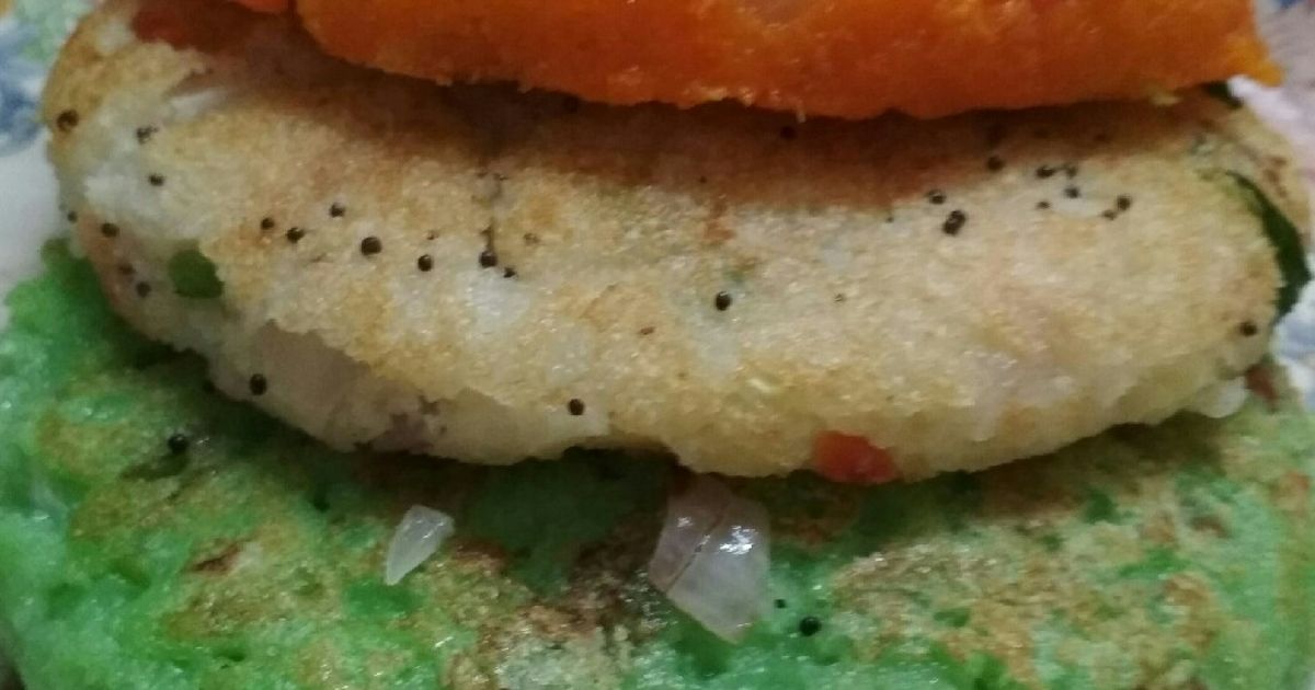 Tricolor Handva Recipe by Uma Malpani - Cookpad