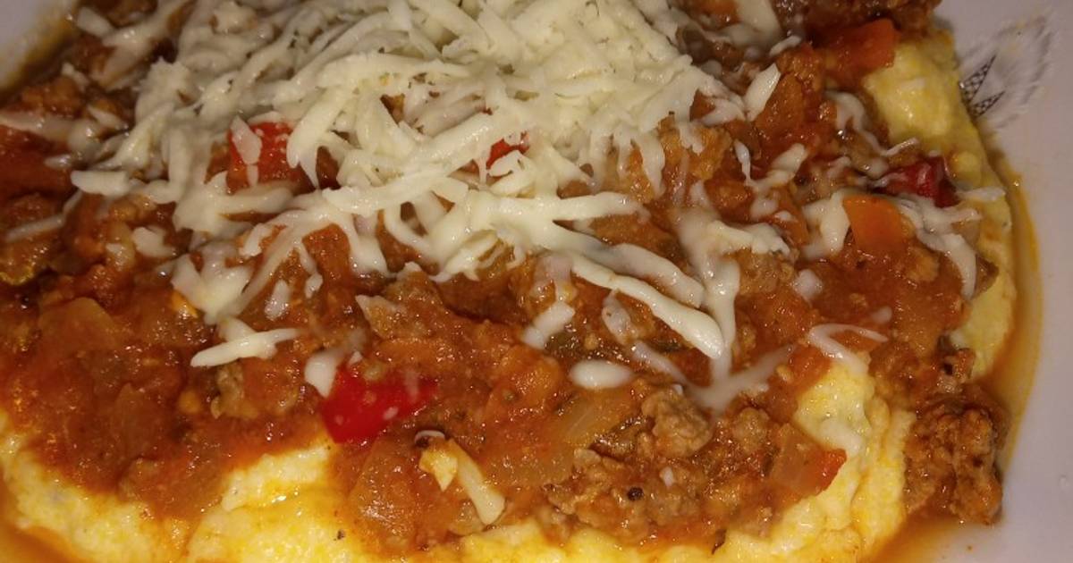 Polenta con salsa - 476 recetas caseras- Cookpad