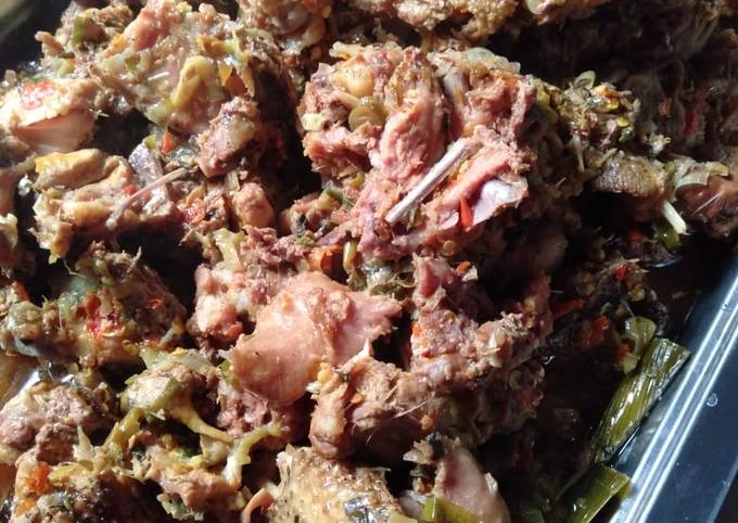 Resep Ayam kampung isi bulu (bambu) oleh Ratih Siwi - Cookpad