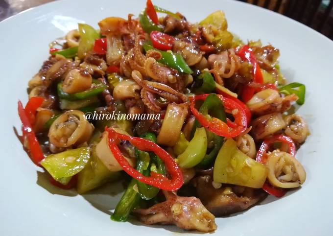 Resep Cumi asin tumis cabe dan tomat ijo oleh Nibras Alfian ...