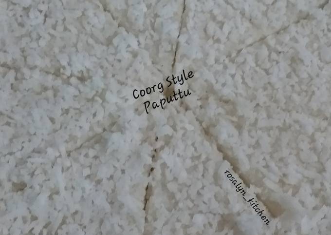 Coorg Style Paputtu Recipe by Rosalyn_Kitchen - Cookpad