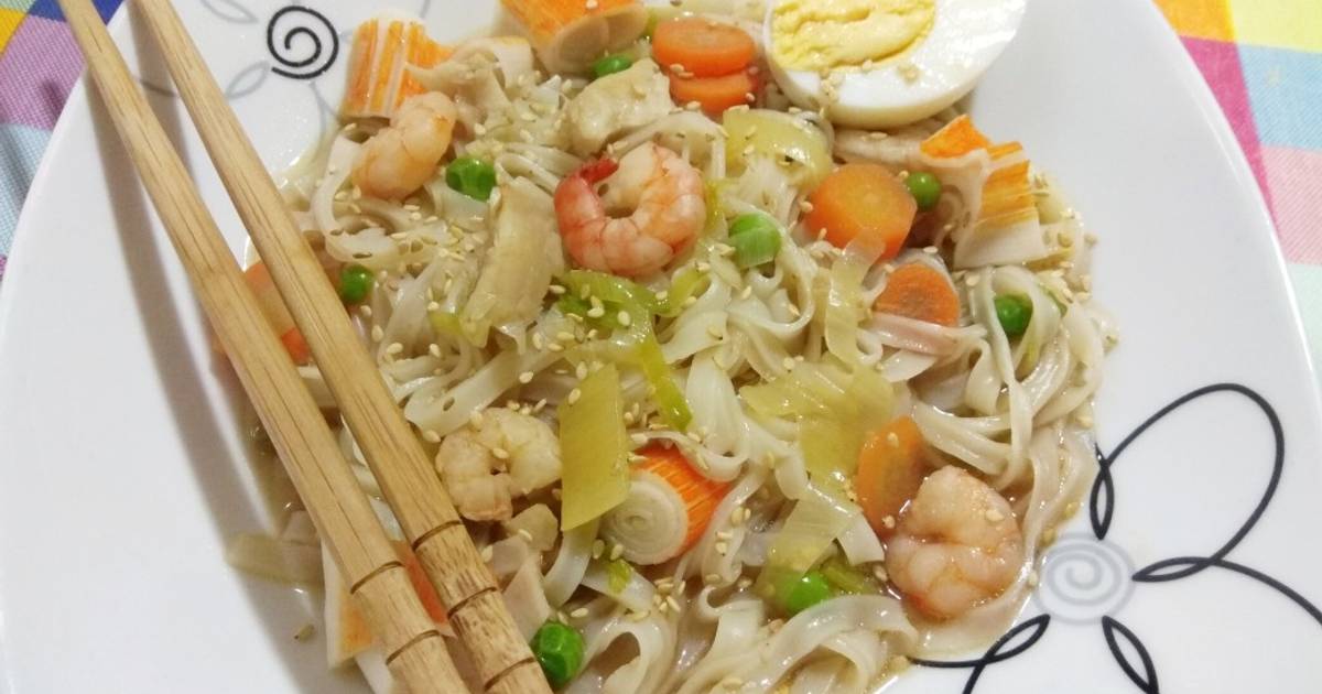 Sopa con fideos de arroz - 80 recetas caseras- Cookpad