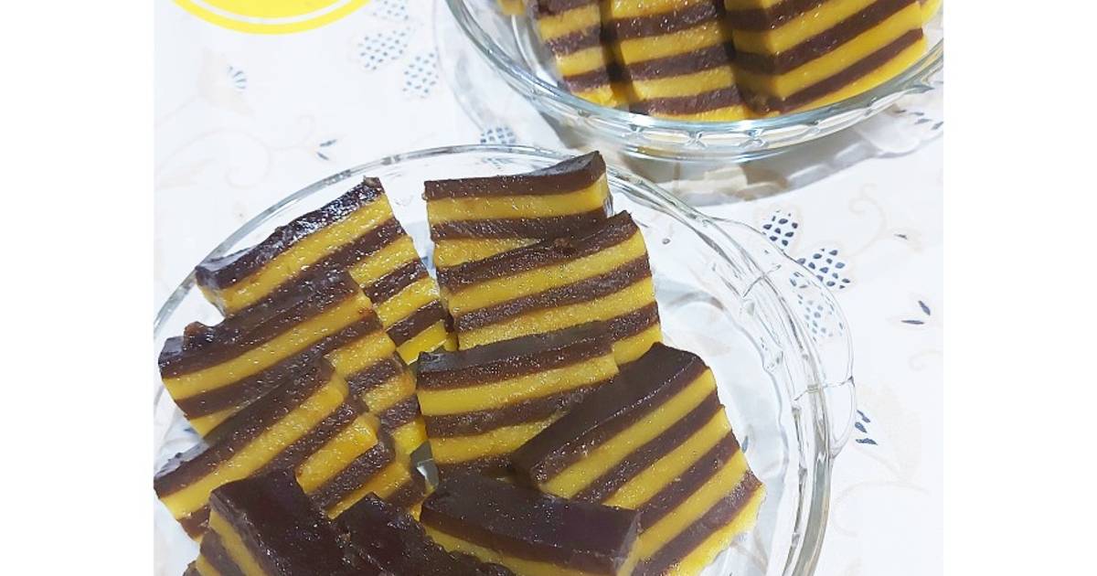35 resep kue lapis labu kukus enak dan mudah - Cookpad