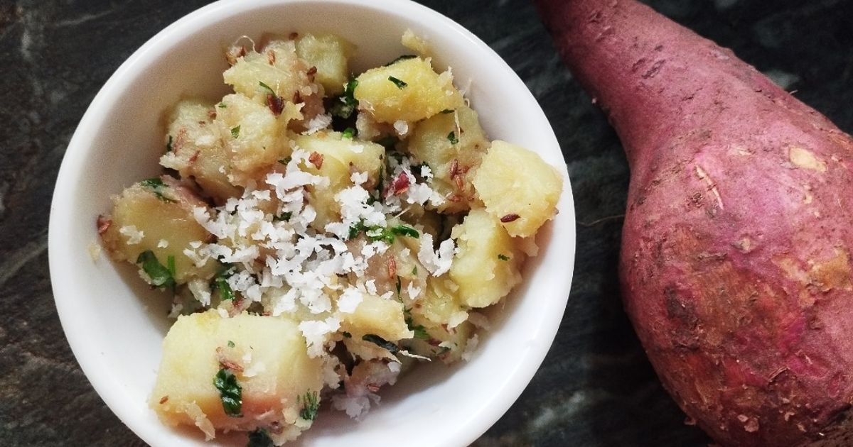 Sweet Potato Sabji For Fasting Recipe by Preeti V. Salvi - Cookpad