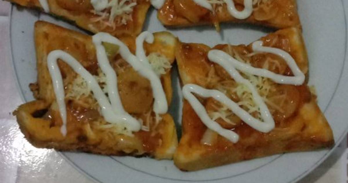 Resep Pizza Roti Tawar Simple No Ribet oleh Jejak Dapur Ambu - Cookpad