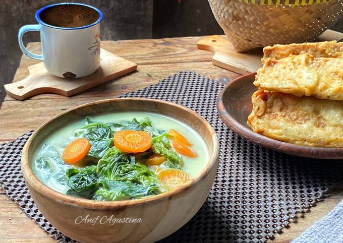 Resep Bobor Bayam Wortel oleh anif agustina - Cookpad