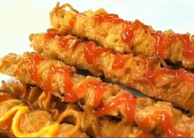 Resep Stick tempe Indomie goreng 😝 oleh Putri Handayani - Cookpad