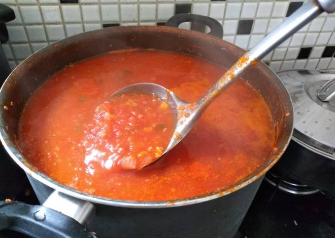 Molho vermelho Receita por Ana Cláudia Souza - Cookpad