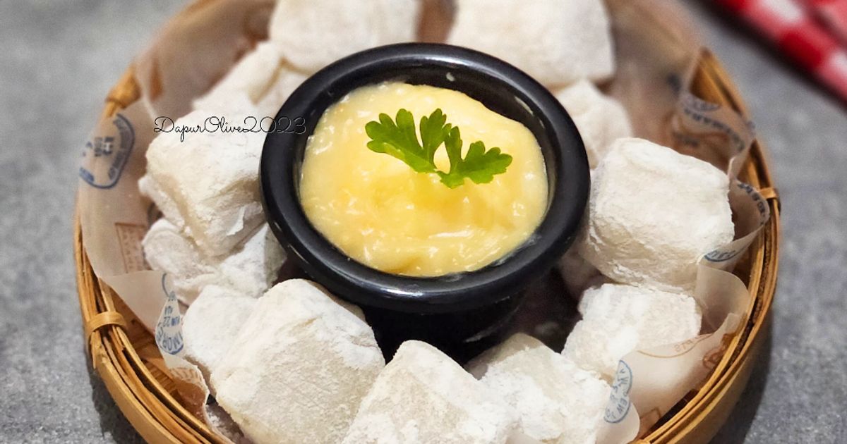 Resep Mochi Bites Dipping Salted Egg Sauce oleh Dapur Olive - Cookpad