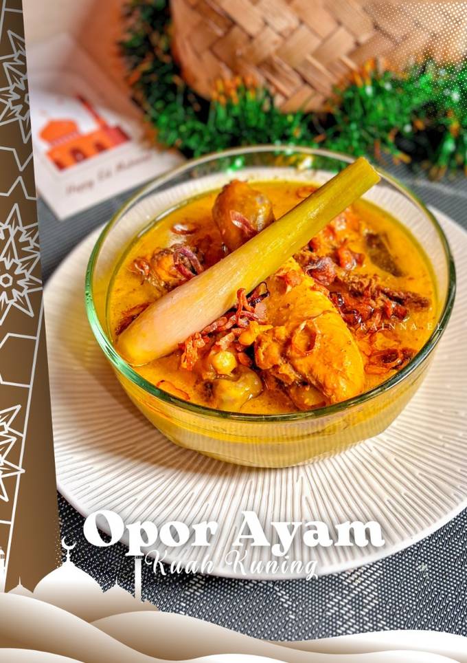 Resep Opor Ayam Kuah Kuning, Lengkap dengan Rempah Spesial oleh Rainna ...