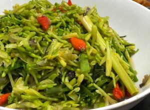 Resep sayuran tumis bunga pepaya rumahan enak dan mudah - Cookpad