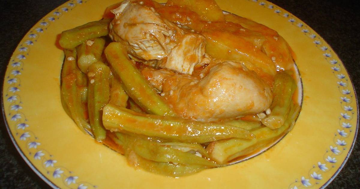 Chicken with okra Recipe by Cookpad Greece - Cookpad