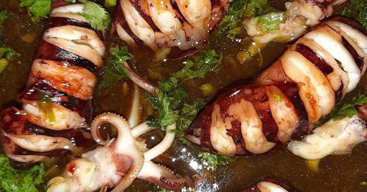Resipi Sotong Bakar Ala Sos Thai oleh Puteri Azifashahlia’s Kitchen ...