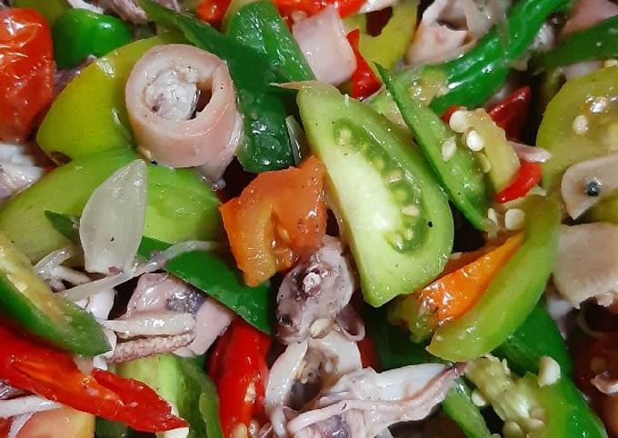 Resep Cumi Asin Cabe Ijo oleh Ayuk W - Cookpad
