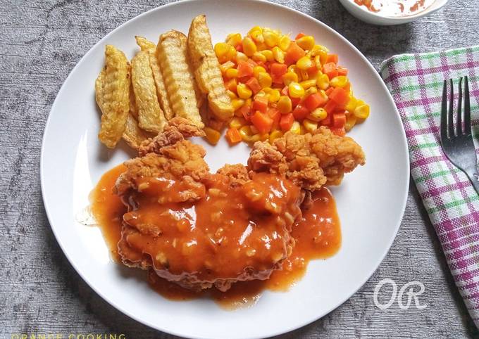 Resep Steak Ayam Crispy Oleh Orange Cooking Yt And Ig Orange