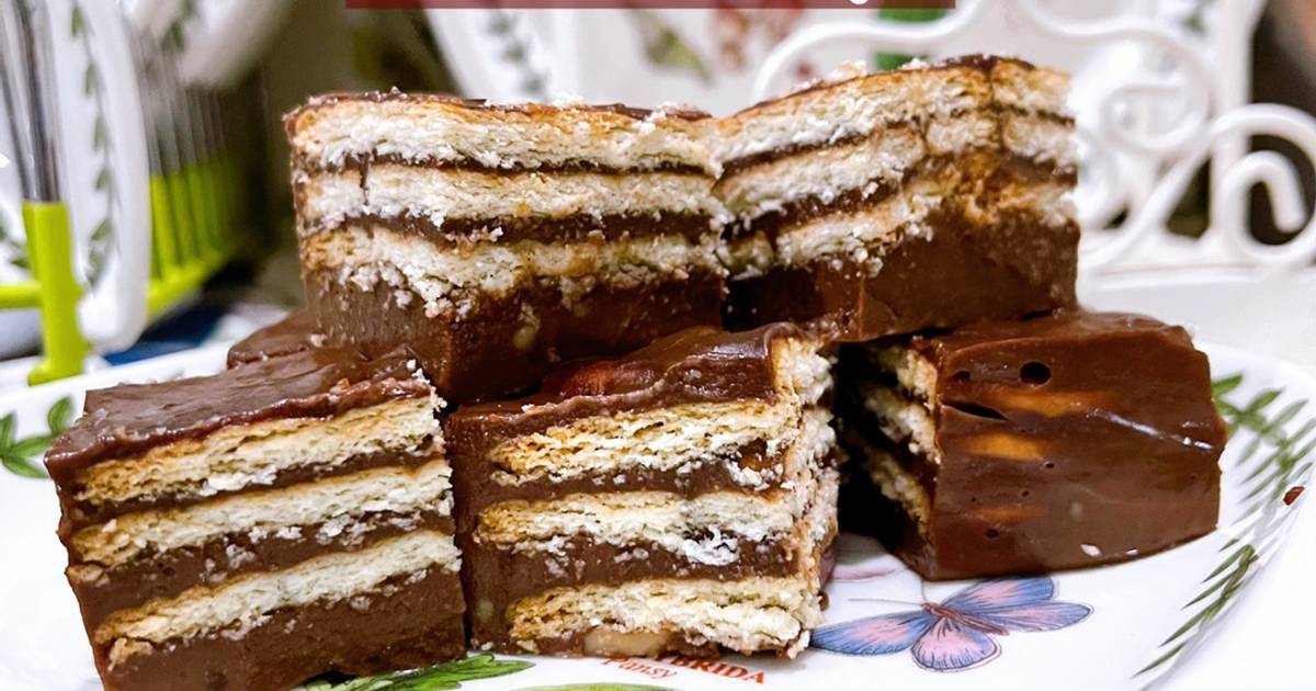 Resipi 👩‍🍳Puding Batik Biskut Marie oleh Mahadiah - Cookpad