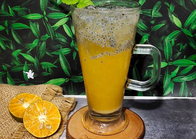 Resep Es Jeruk Peras Selasih oleh Dapur ala mama jasmine - Cookpad