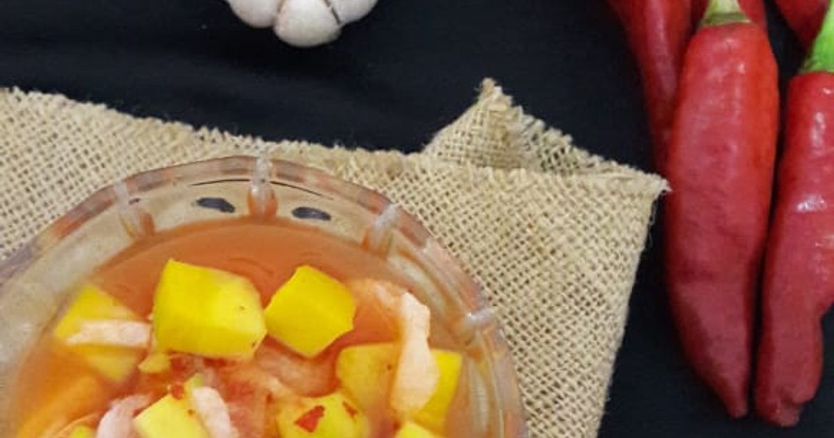 Resep rujak cuka khas sunda rumahan enak dan mudah - Cookpad