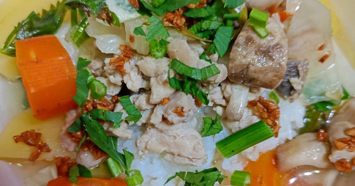 Resep Nasi Sop Ayam Cincang oleh tommy wiriadi putra - Cookpad