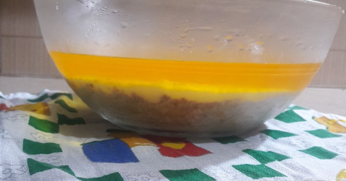 3 Layered Pudding Recipe by Sadaf Bittoo - Cookpad