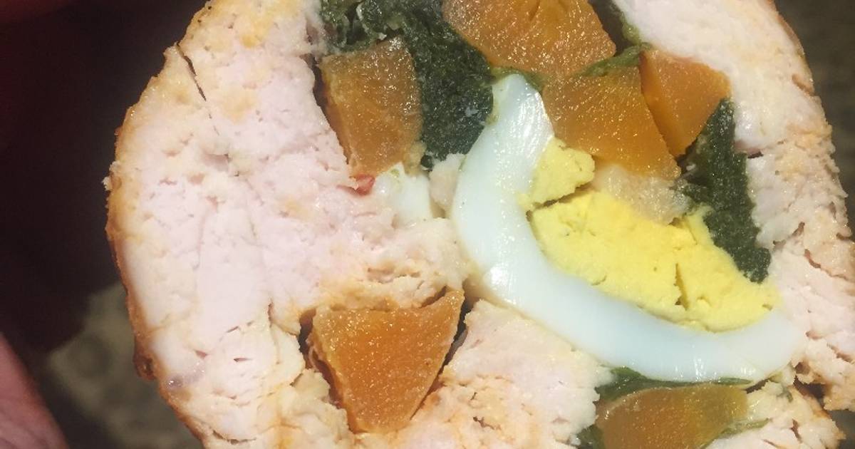 Arrollado de pollo Receta de Mario Calvano Parisi- Cookpad