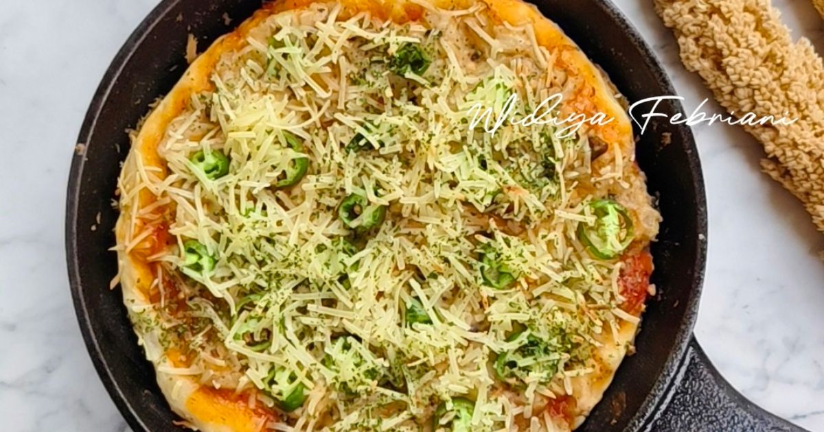 Resep Sourdough Discard Creamy Mushroom Chicken Pizza oleh Widiya ...