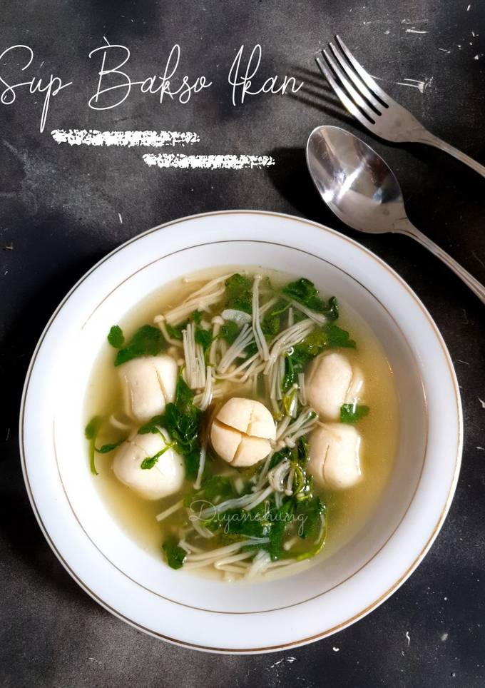 Resep Sup Bakso Ikan/Hiwan Diet Sehat oleh Menurumahan - Cookpad