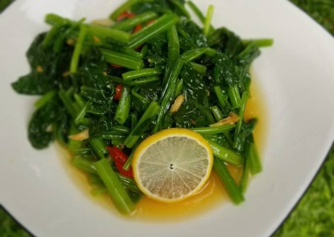 Resep Pencok Bayam Horenso Bali oleh Aurora W - Cookpad