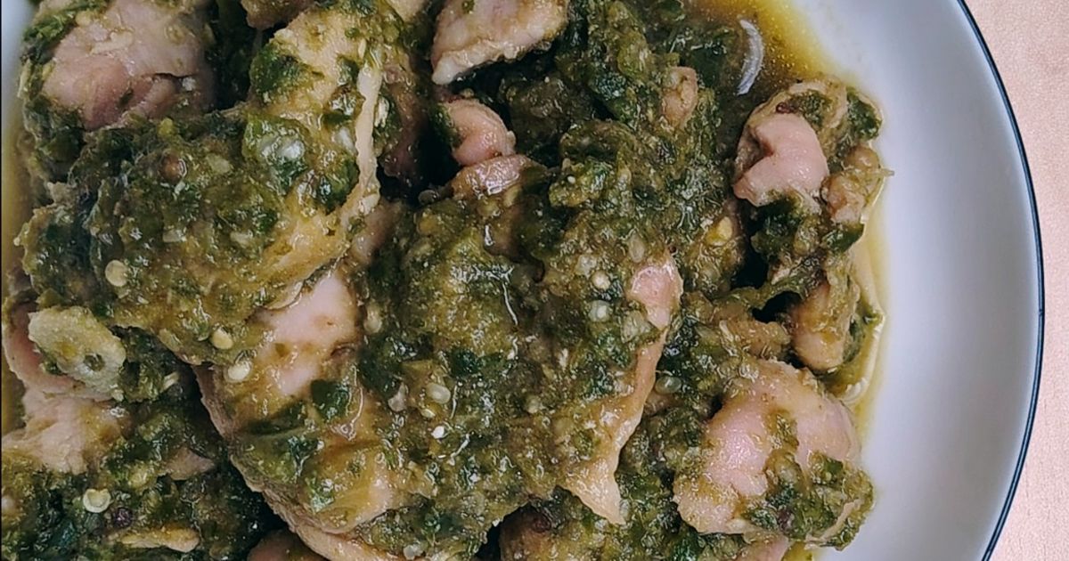 Resep ayam cabe ijo padang oil free rumahan enak dan mudah - Cookpad