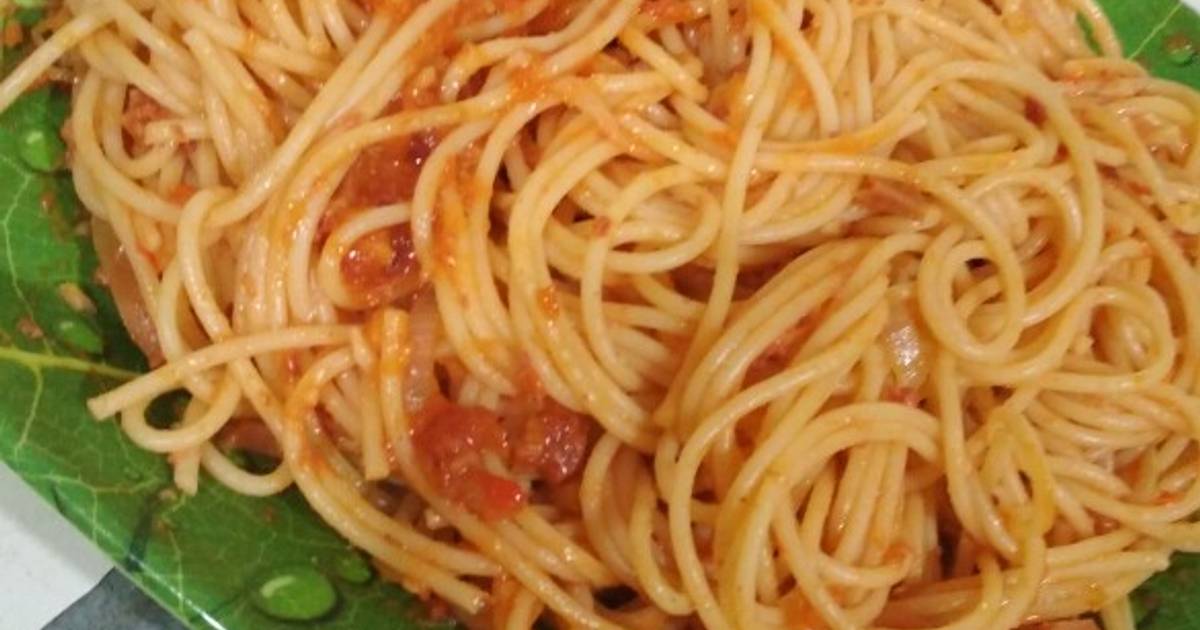 Resep Saos Spaghetti Pedas oleh Ummu Uways - Cookpad