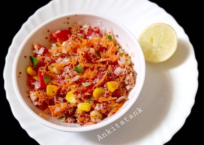 Sprout Ragi salade Recipe by Ankita Tank Parmar - Cookpad