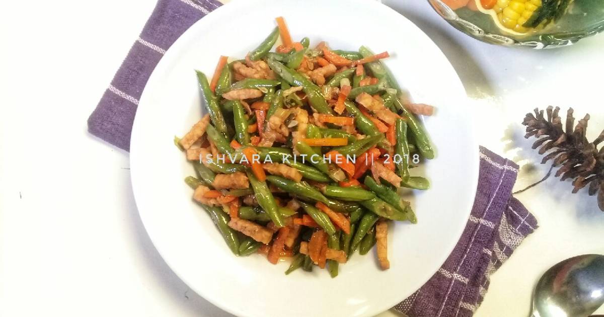 Resep Tumis buncis tempe oleh Mama Queen - Cookpad