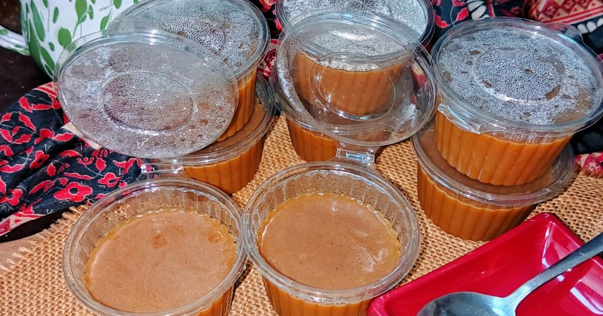 Resep puding gula merah creamer rumahan enak dan mudah - Cookpad