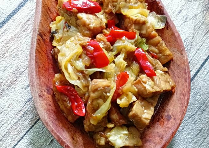 Resep 393. Tumisan Tempe Kubis oleh Devin - Cookpad