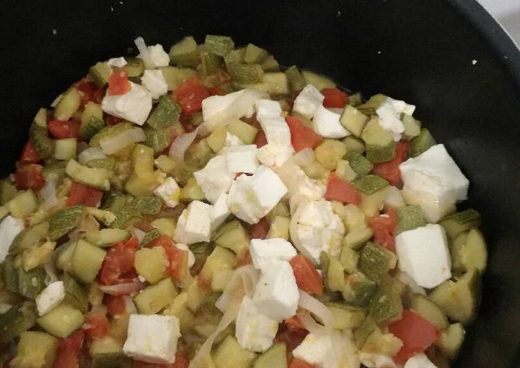 Calabacitas con queso Receta de René Román- Cookpad