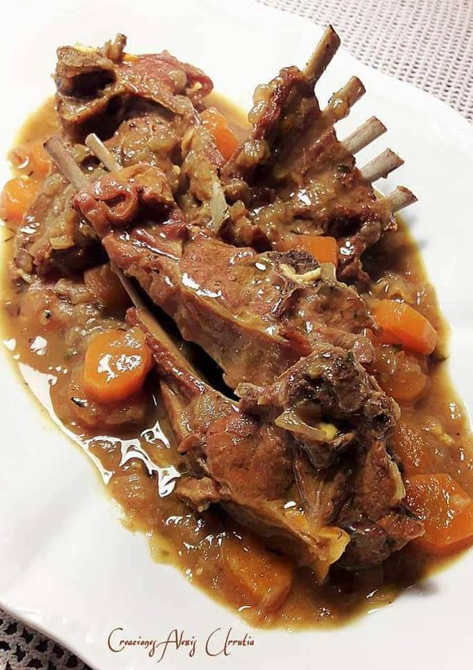 Cabrito en salsa de cebolla roja y ras el hanout Receta de Alexis ...