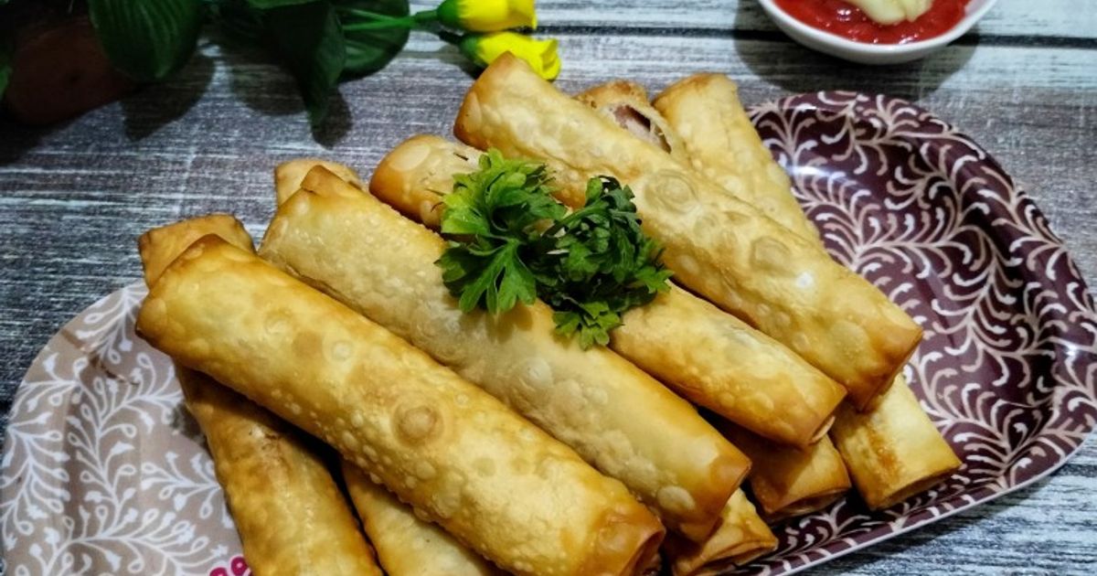 Resep Sosis Gulung Pangsit oleh Dapoer_Bia - Cookpad