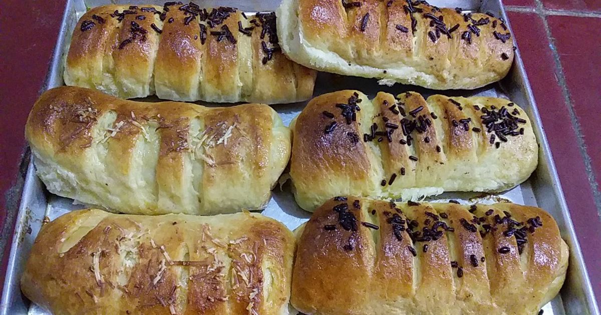 Resep Roti Manis Jumbo Isi Pisang oleh Ami Tety - Cookpad