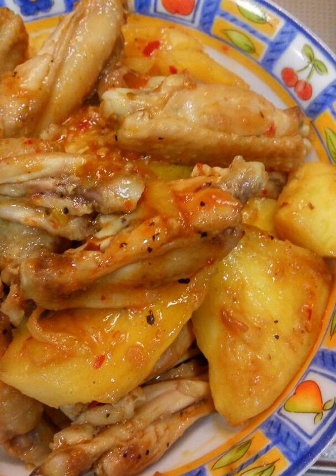 Resep 37. Sweet & sour Middle wings oleh Nengz Aliqa - Cookpad