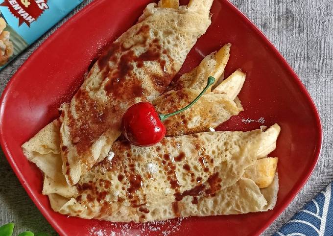 Resep Pisang Crepes Coklat Salju oleh Dapur illy - Cookpad