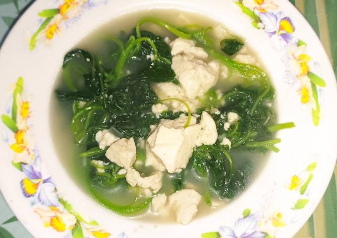 Resep Kuah Tahu Bayam oleh AiNa's Meals - Cookpad