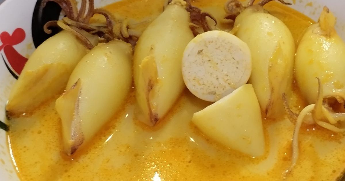 Resep Gulai Cumi Isi Tahu Telur oleh Isrina Ramadhani - Cookpad