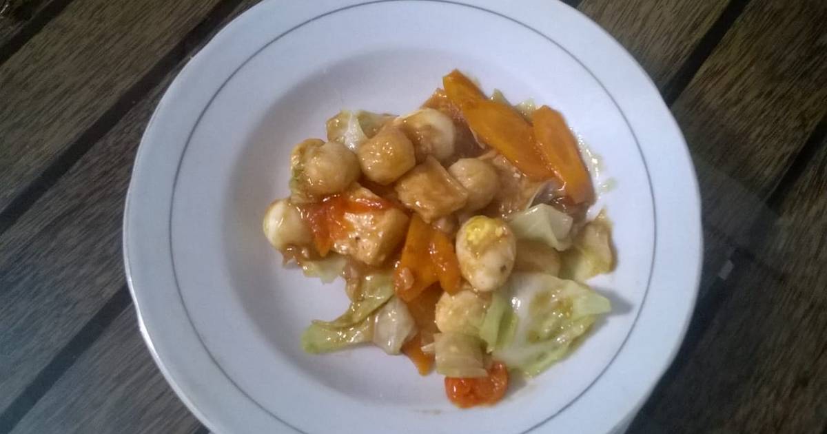 42 resep capcay tahu telur puyuh simple enak dan mudah - Cookpad