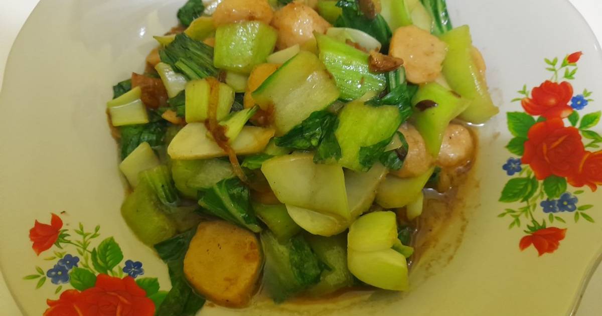 Resep Tumis Pakcoy Bakso Oleh Kaizeno Globi Cancerine Cookpad