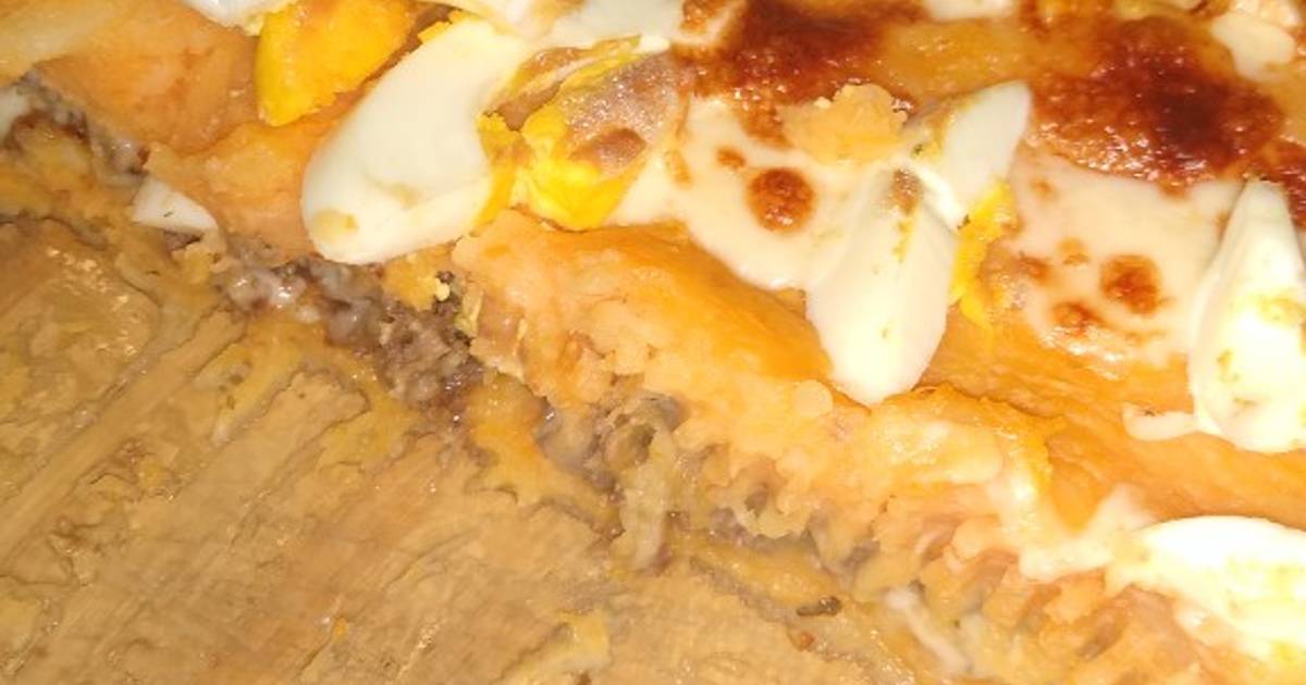Pastel de puré mixto 😋 Receta de Melina Perez- Cookpad