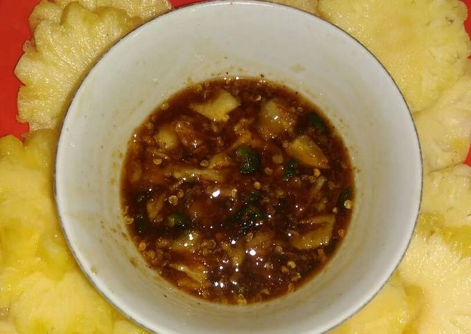 Resep Rujak nanas colek Anak kost oleh rafa zahran - Cookpad
