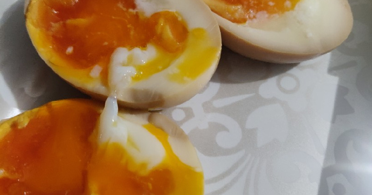 Resep Ajitama (Telur Ramen) oleh Mandy - Cookpad